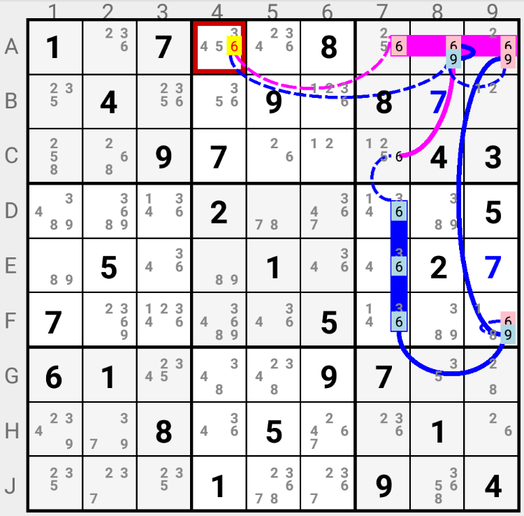 Sudoku Nishio Forcing Chains Strategy Explained